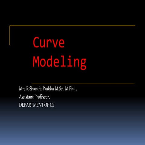 Curve modeling | PPT