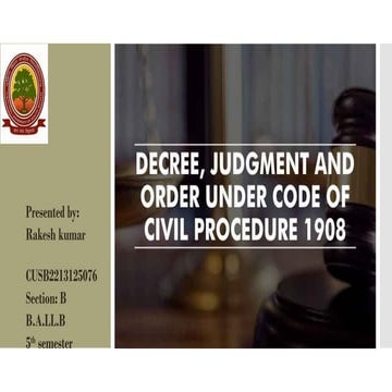 Differences between ORDER DECREE AND JUDGEMENT.pptx