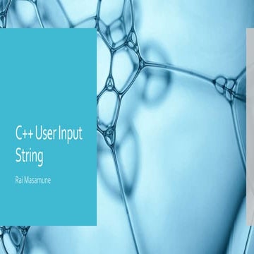 C User Input Stringpptx 