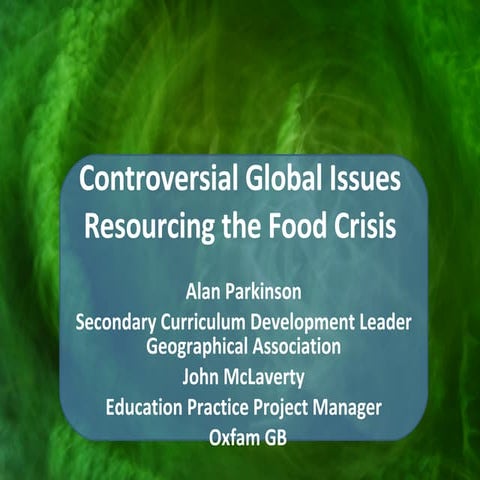 Food Security Workshop | PPT | Food & Drink