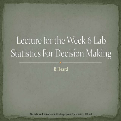 Week 6 Live Lecture Presentation | PPTX