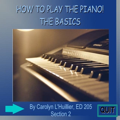 How to Play the Piano | PPT