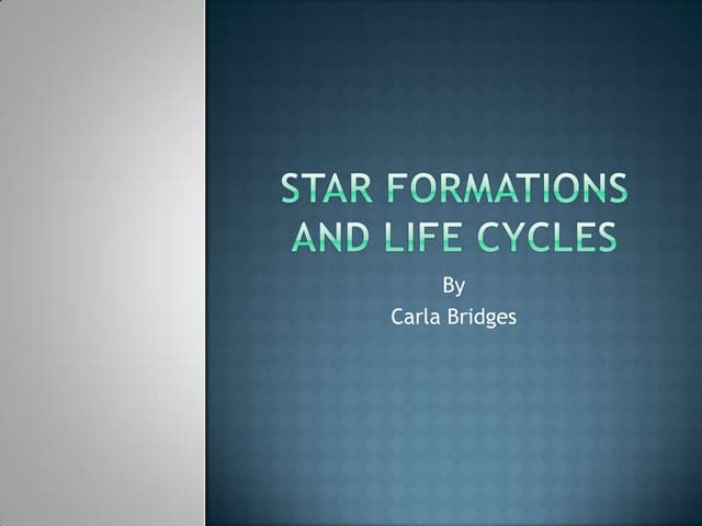 The Life Cycle of a Star PowerPoint | PPT
