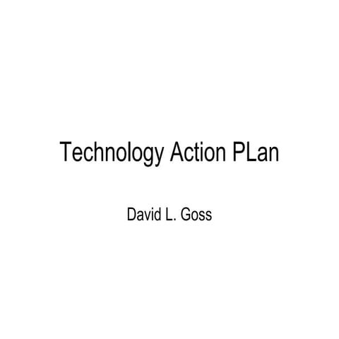Technology Action Plan | PPT