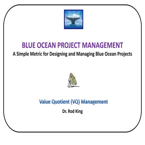 A Simple Metric for Designing, Evaluating, and Managing Blue Ocean ...