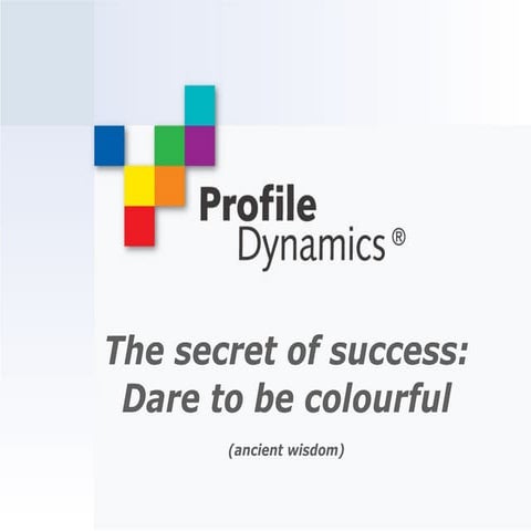 profile dynamics brengt organisaties in beweging | PPT