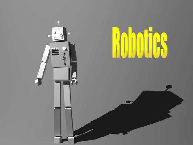 Introduction to robotics | PPT