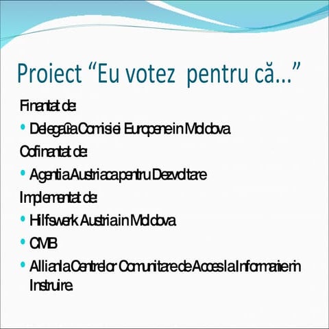 Finalizare proiect 066: Descriere, fotografii si multumiri | PPTX