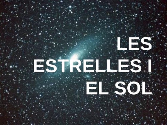 La vida de les estrelles | PPTX