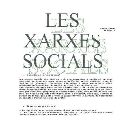 Les xarxes socials | PPTX