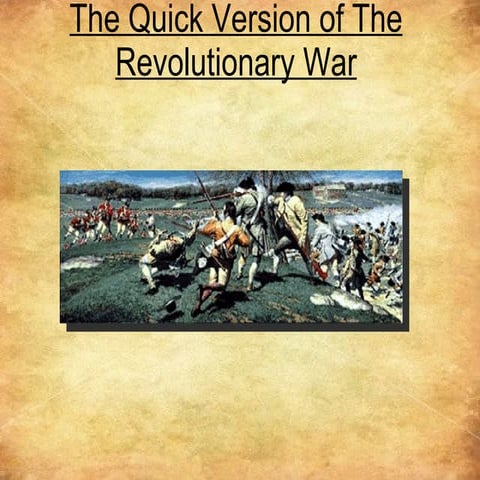 Overview of Revolution | PPT
