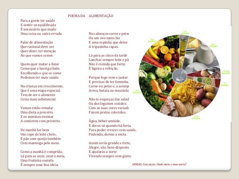 POEMA DA ALIMENTAÇÃO
