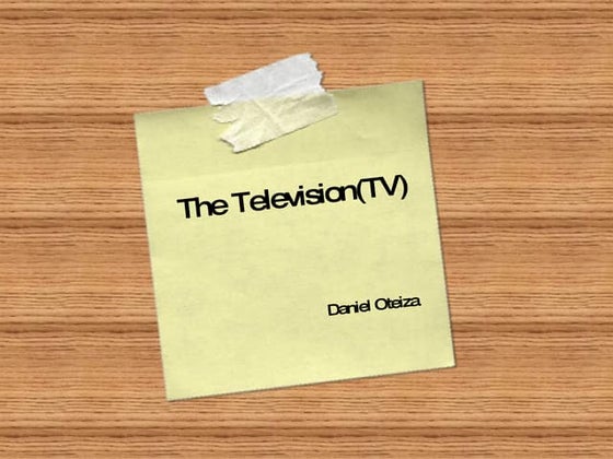 Evolution of The Tv | PPT | History | Genres
