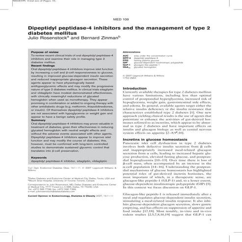 GLP 1 E GIP: DIFERENÇAS E SEMELHANÇAS | PDF