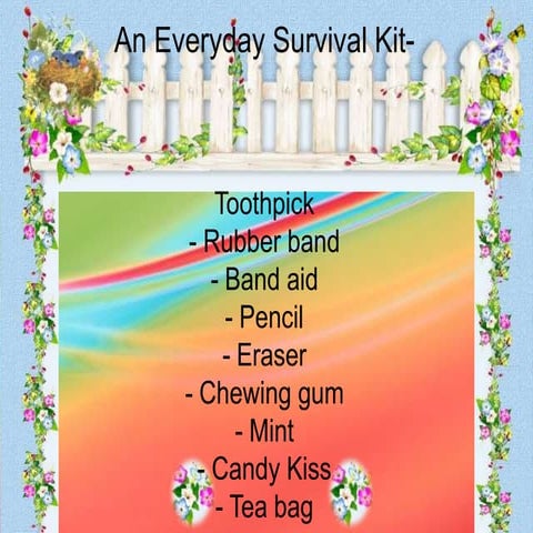 Everyday Survival Kit | PPSX