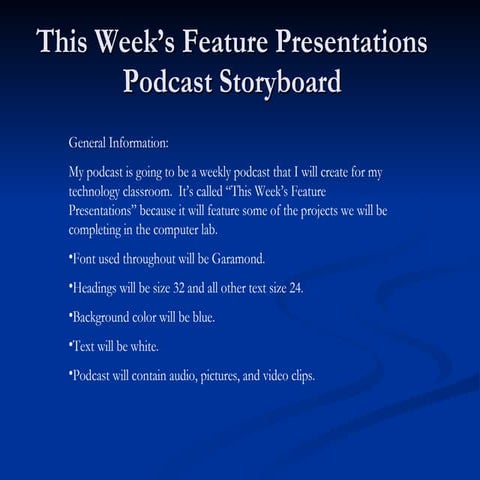 Podcast Storyboard | PPT