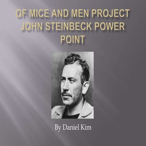 Of mice and men powerpoint | PPTX
