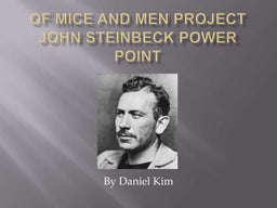 English 1102- Research Presentation-(John Steinbeck)- by Eula Smith | PPT