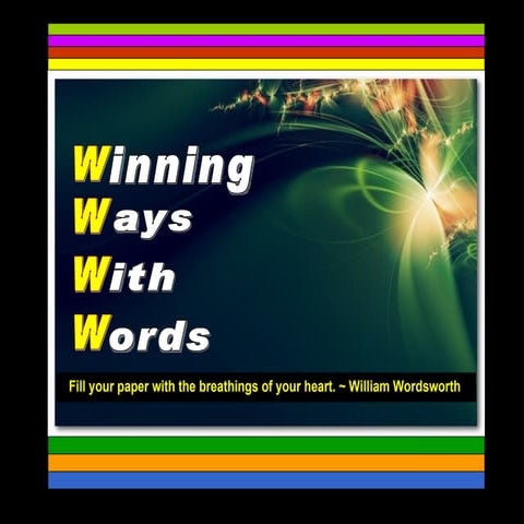 Winning Ways With Words | PPT