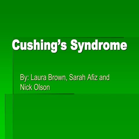 Cushings final project | PPTX