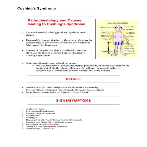 Cushing's syndrome | PDF