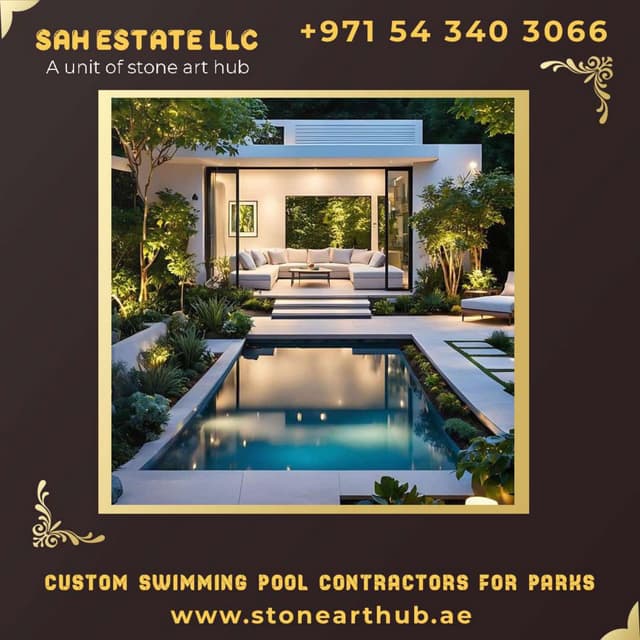 Custom Swimming Pool Contractors For Parks - ☎ +971 54 340 3066 | PDF