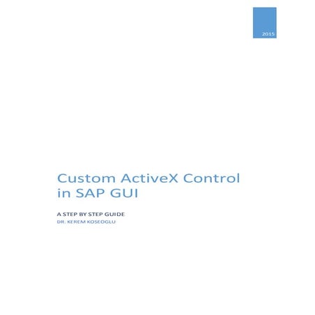 Embedding custom ActiveX controls into SAP GUI | DOCX