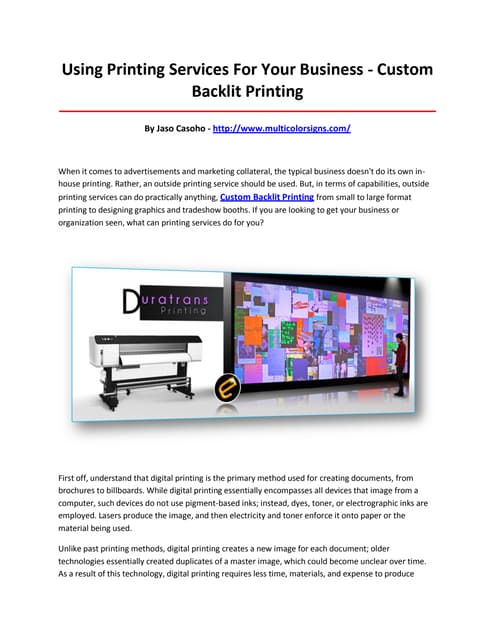 Personalized Print | PDF