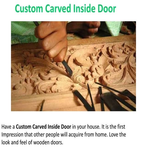 Hand Carved Entry Door | PPT