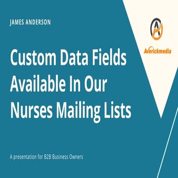 Custom Data Fields Available In Our Nurses Mailing Lists.pdf | Free Download