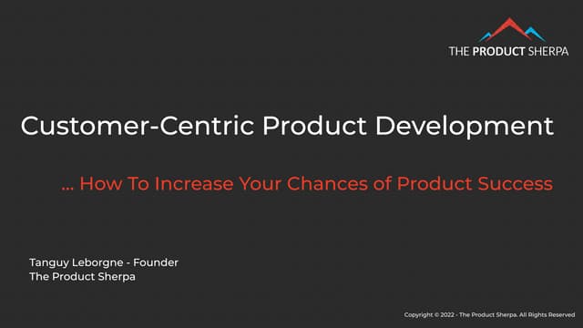 Customer Centric Product Developmentpdf Resume Writing And Advice