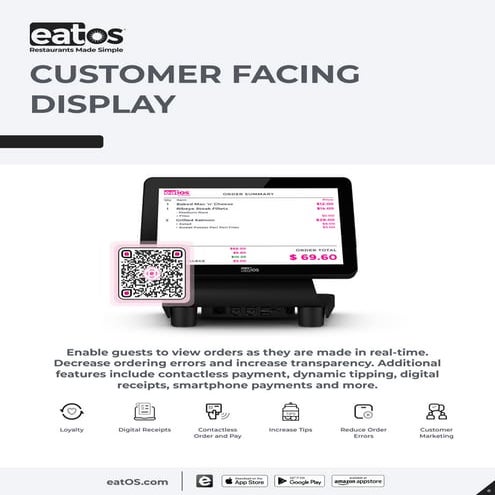 Customer Facing Display | Restaurants Technology | eatOS | PDF