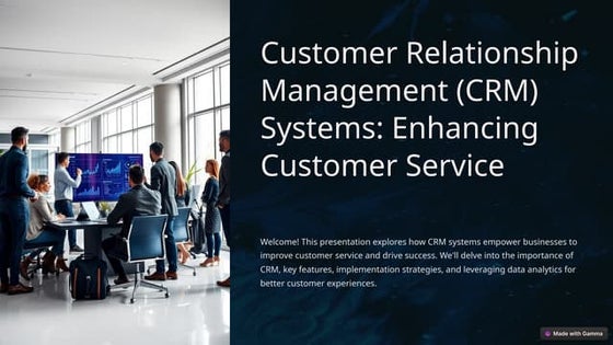 ERP Customer Relationship Management | PPT