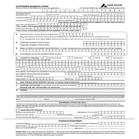 Customer request-form-(multi-purpose) | PDF