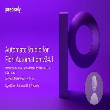 Fiori Automation Done Right: NEW Automate Studio Updates | PPTX