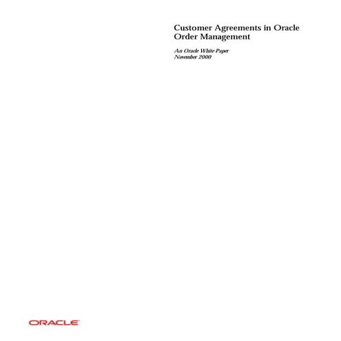 Basics of Oracle Order Management | PPT