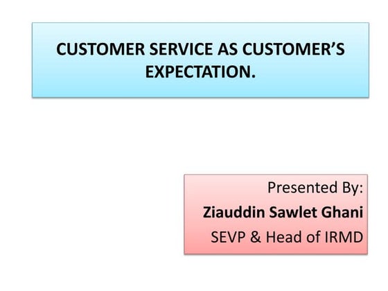 Customer handling Techniques | PPT