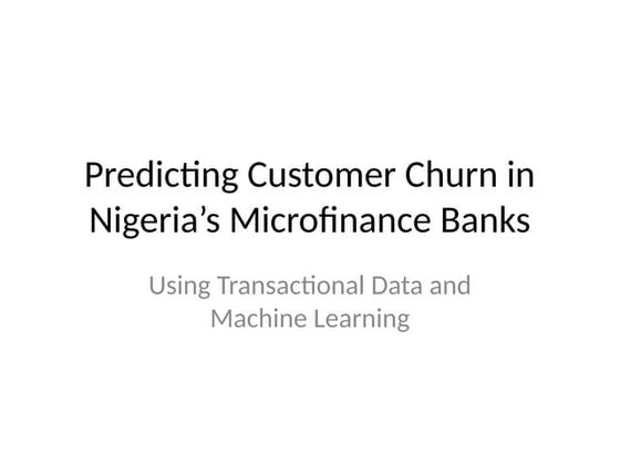 Customer Churn Prediction Presentation 1 Pptx
