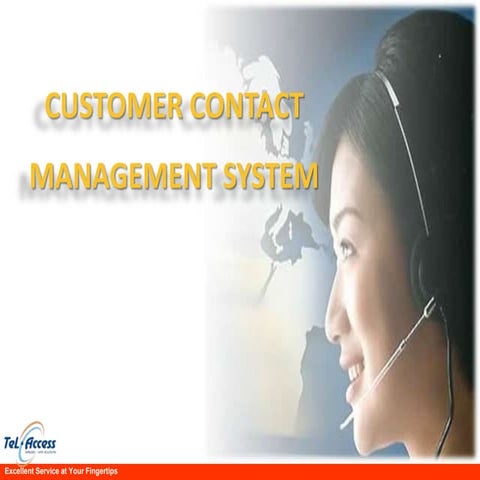 Customer Contact Management System Web 2009 09 09 | PPSX
