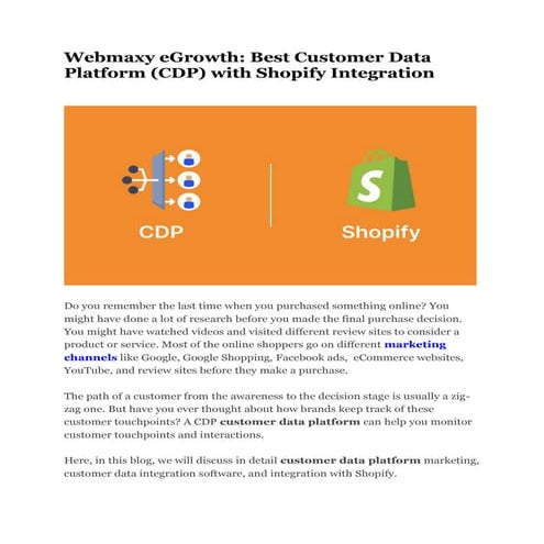 Customer data platform with shopify integration .pdf