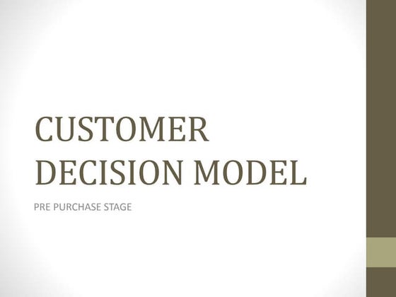 Customer buying behavior in services | PPT
