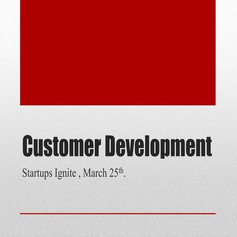 Customer development | PPT