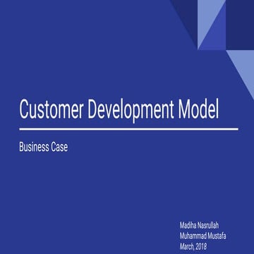 Customer development model | PPTX