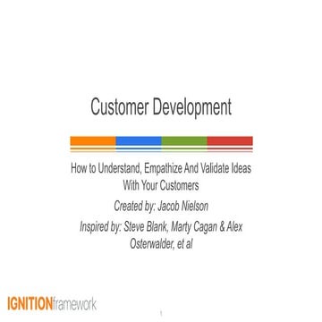 Customer development overview | PPTX