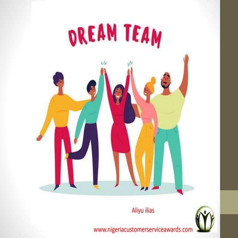 Customer experience dream team by Aliyu ilias | PPTX