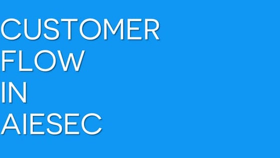 Customer Flow Understanding | PPT