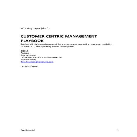 Customer insight framework working paper | PDF