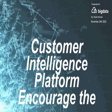 Customer intelligence platform - Maximum Capabilities of Your Data | PPT