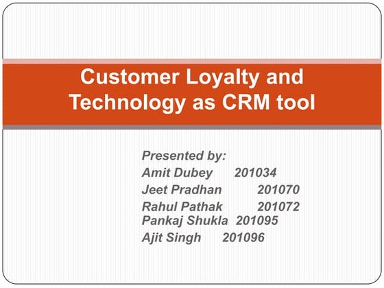 Crm unit 1 | PPT