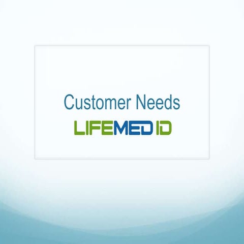 Customer Needs | PPT